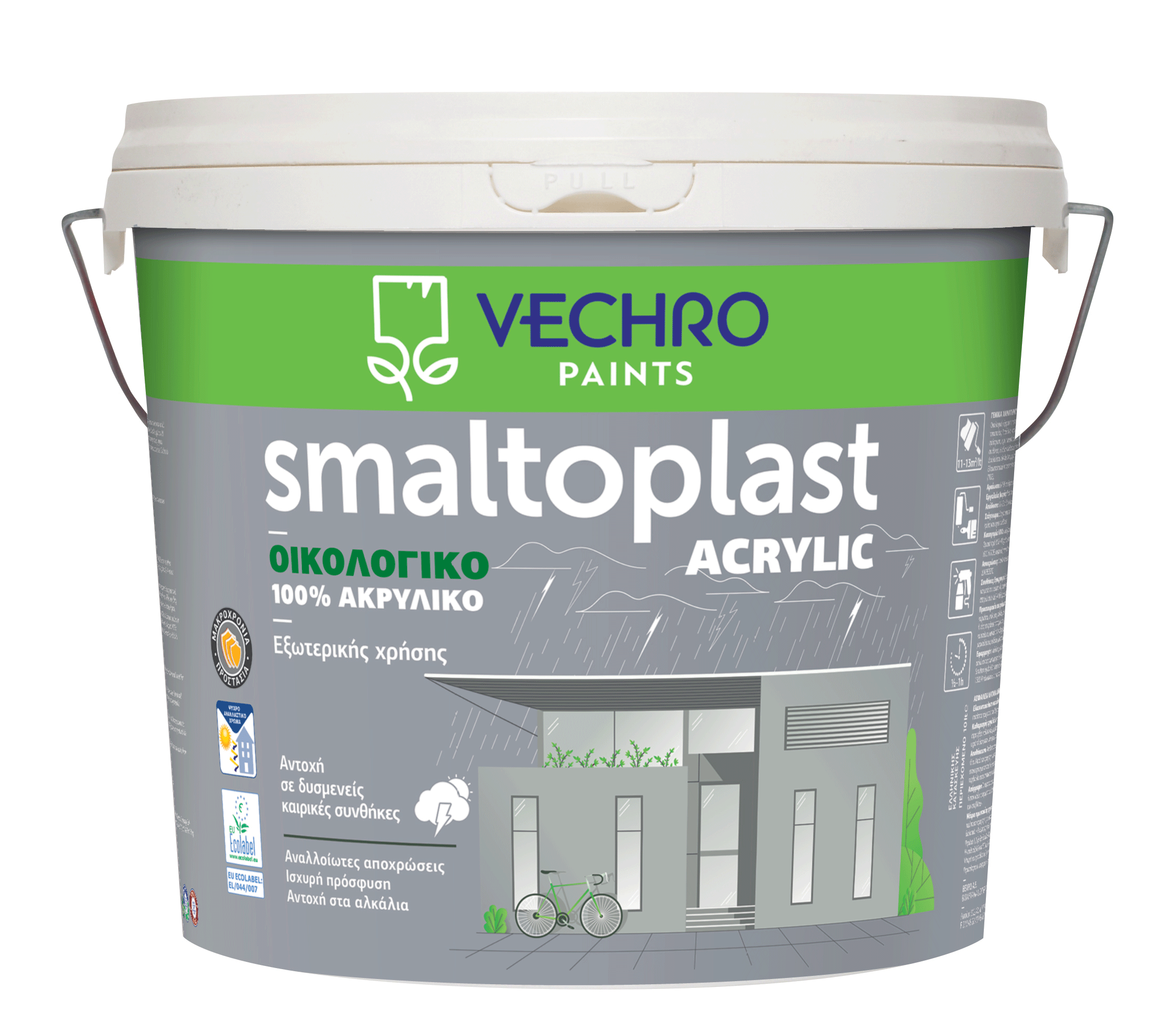 Экстерьерные решения: SMALTOPLAST 100% ACRYLIC